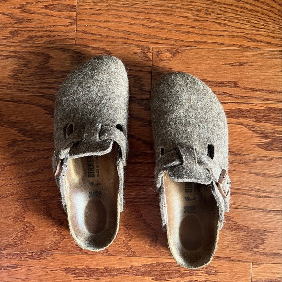 Birkenstock | Shoes | Birkenstock Boston Wool Mule Womens 38 | Poshmark